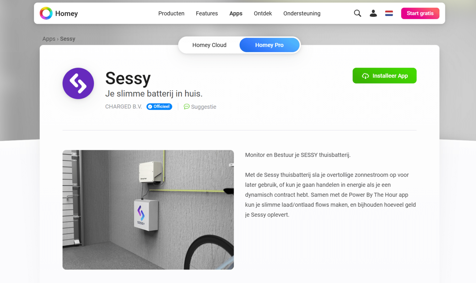Thuisbatterij integreren in een smarthome systeem | Sessy